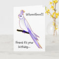 Goofy cockatiel card | Zazzle