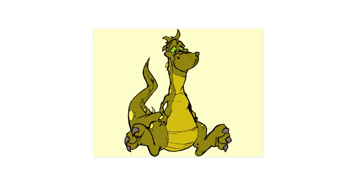 Goofy Dragon Postcard | Zazzle.com