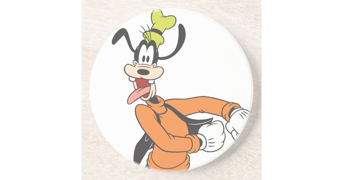 Goofy | Excited Drink Coaster | Zazzle