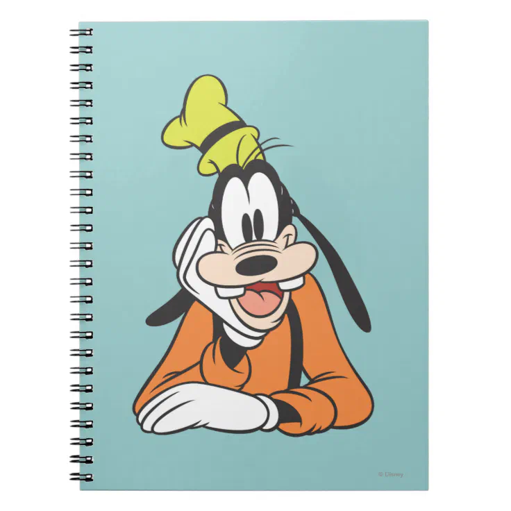 Goofy | Hand on Chin Notebook | Zazzle