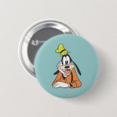 Goofy | Hand on Chin Pinback Button | Zazzle