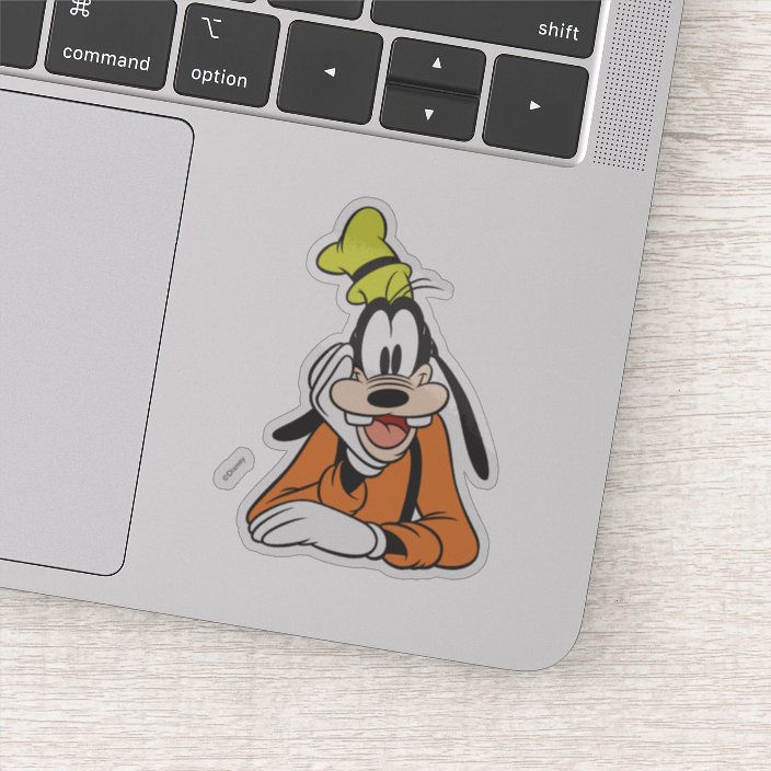 Goofy | Hand on Chin Sticker | Zazzle.com