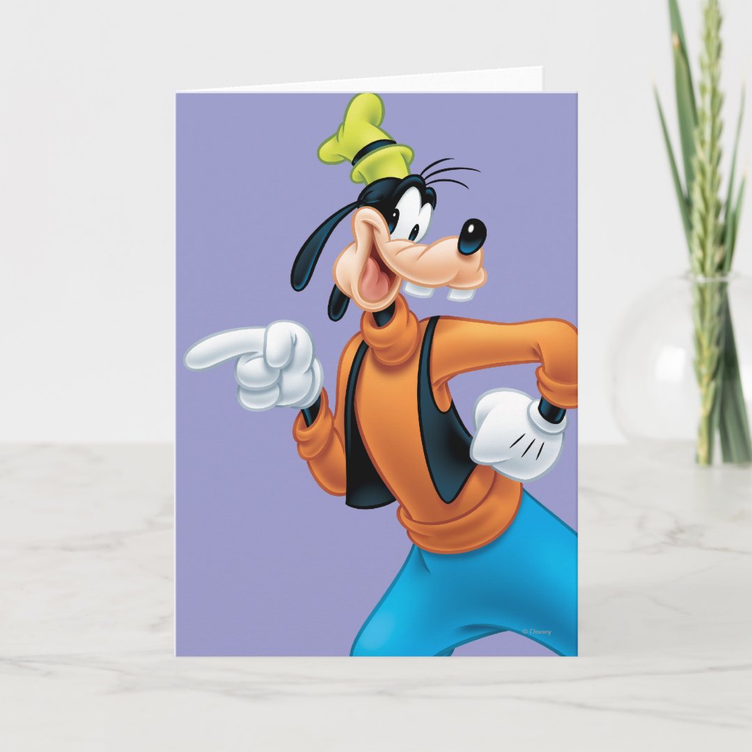 Goofy | Hand on Hip Card | Zazzle