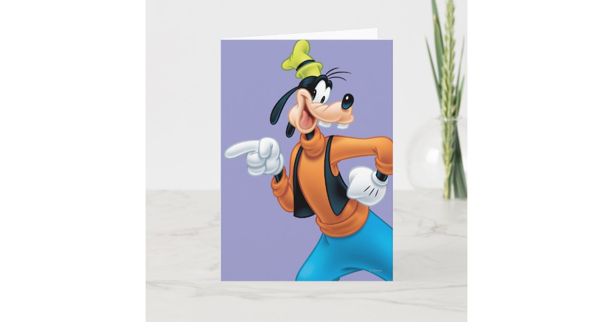Goofy | Hand on Hip Card | Zazzle