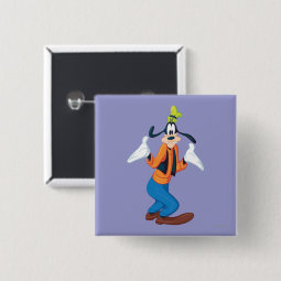 Goofy | Hands Out Pinback Button | Zazzle