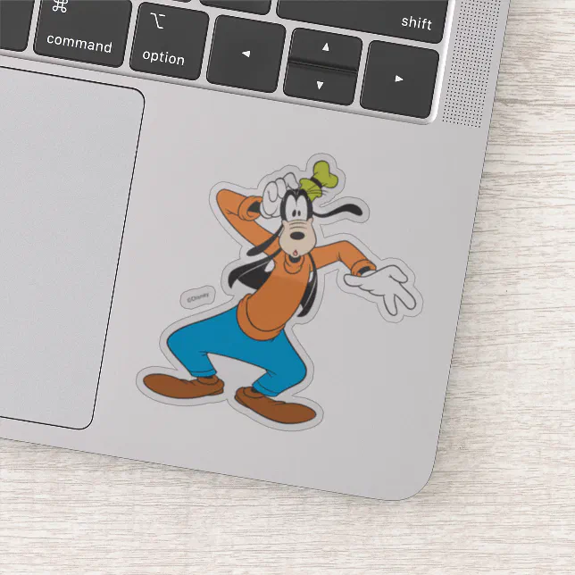 Goofy | Scratching Head Sticker | Zazzle