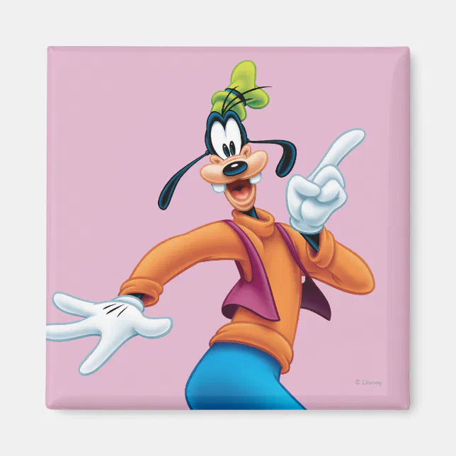 Goofy | Side Finger Up Magnet | Zazzle