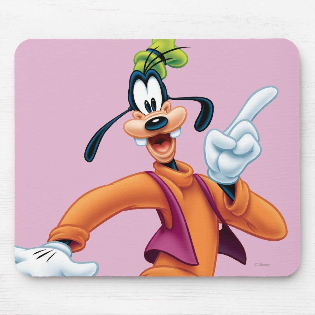 Goofy | Side Finger Up Mouse Pad | Zazzle