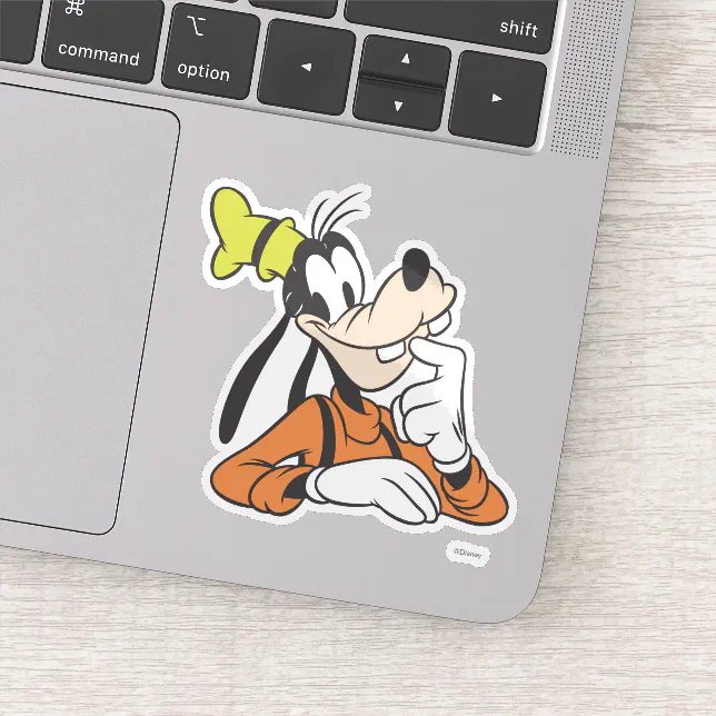 Goofy | Thinking Sticker | Zazzle
