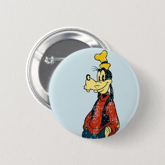 Goofy | Vintage Pinback Button | Zazzle