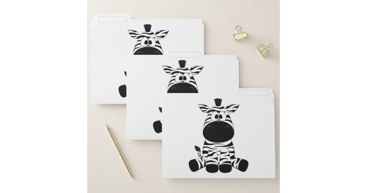 Goofy Zebra File Folder | Zazzle