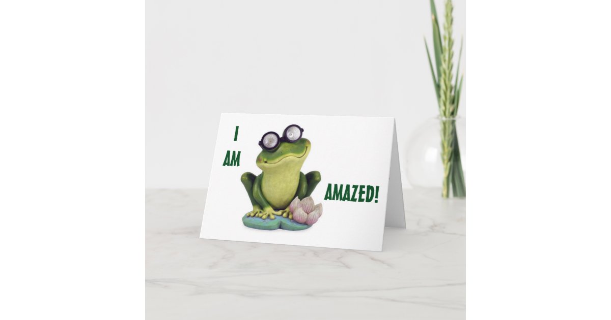 GOOGLE-EYED FROG-RETIREMENT FUN CARD | Zazzle