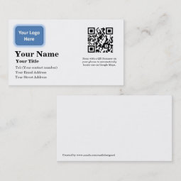 Google Maps Locator Business Card | Zazzle