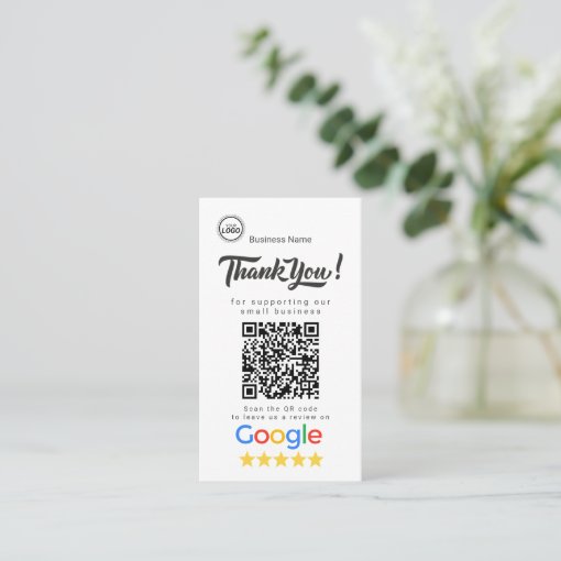 Google Review Business Card Template | Zazzle
