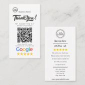 Google Review Business Card Template | Zazzle