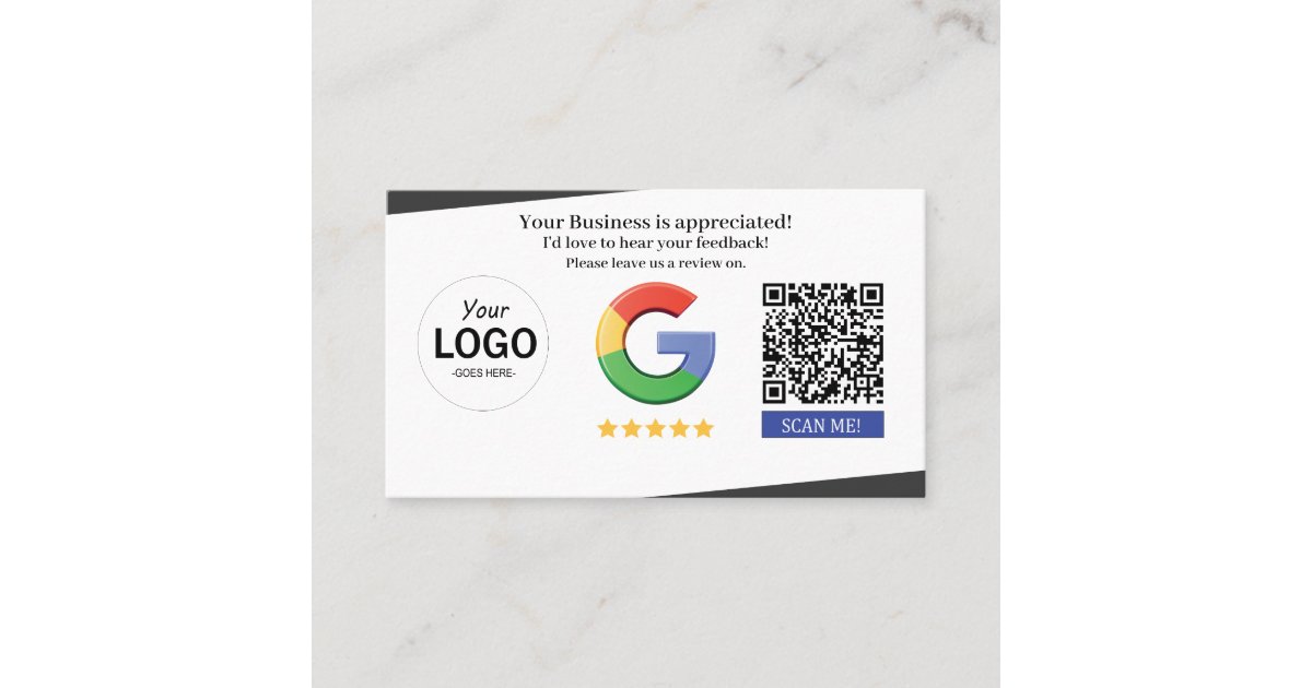 Google Review Card | Zazzle