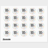 Google Review QR Code Classic Round Sticker | Zazzle