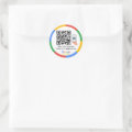 Google Review QR Code Classic Round Sticker | Zazzle