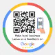 Google Review QR Code Classic Round Sticker | Zazzle