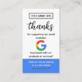 Google Review Request Card with Logo and QR Code | Zazzle