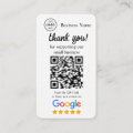 Google Review Request Card with QR code | Zazzle