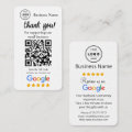 Google Review Request Card with QR code | Zazzle