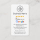 Google Review Request Card with QR code | Zazzle