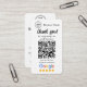 Google Review Request Card with QR code | Zazzle