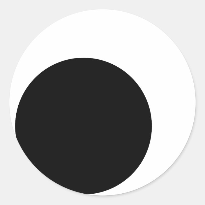 Googly Eyes (border) Classic Round Sticker | Zazzle.com