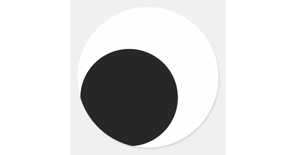 Googly Eyes (no border) Classic Round Sticker | Zazzle