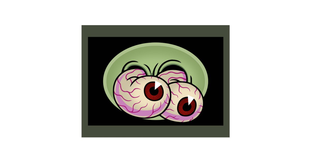 Googly Monster Eyes Postcard | Zazzle