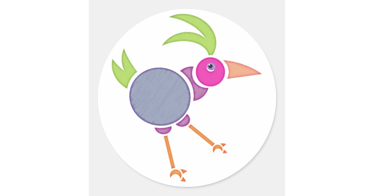 Gooney Bird Classic Round Sticker | Zazzle