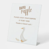Goose Baby Shower Diaper Raffle Sign | Zazzle