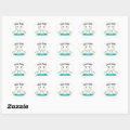 Goose Bumps Funny Animal Pun Classic Round Sticker | Zazzle