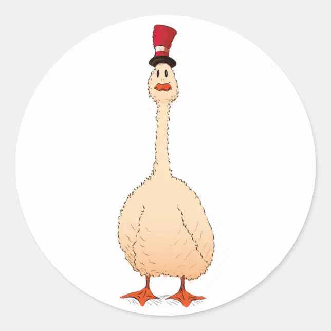 goose classic round sticker | Zazzle