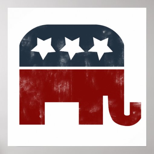 GOP elephant logo Poster | Zazzle