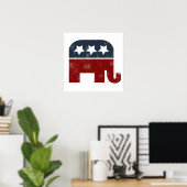 GOP elephant logo Poster | Zazzle