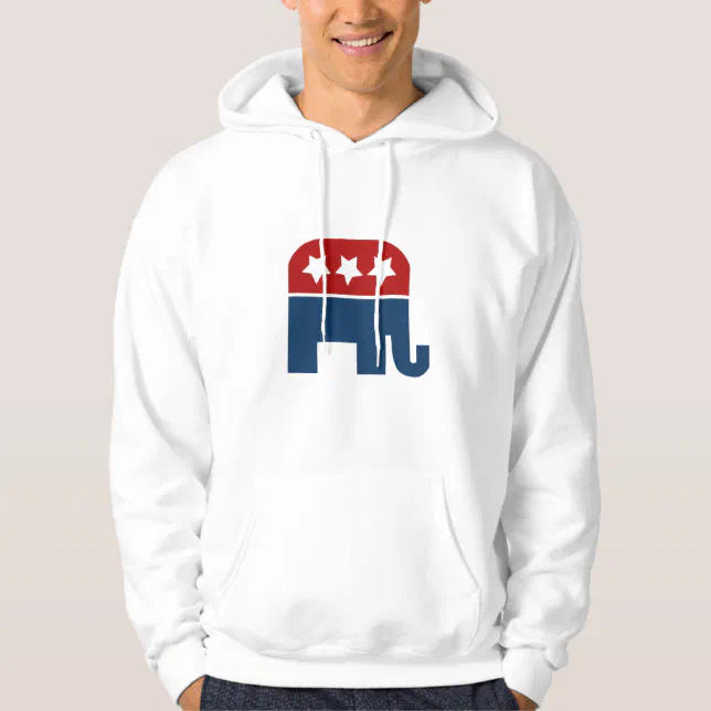 GOP elephant Logo republican design Hoodie | Zazzle