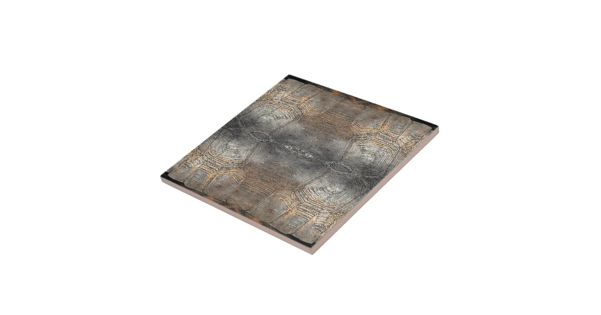 Gopher Tortoise Shell Pattern Tile | Zazzle