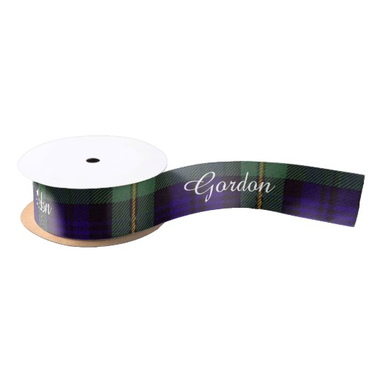 Gordon clan Plaid Scottish tartan Satin Ribbon | Zazzle.com