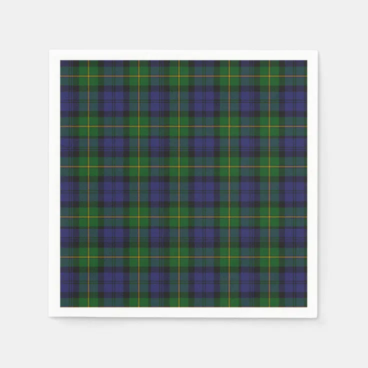 Gordon Clan Tartan Plaid Paper Napkins | Zazzle