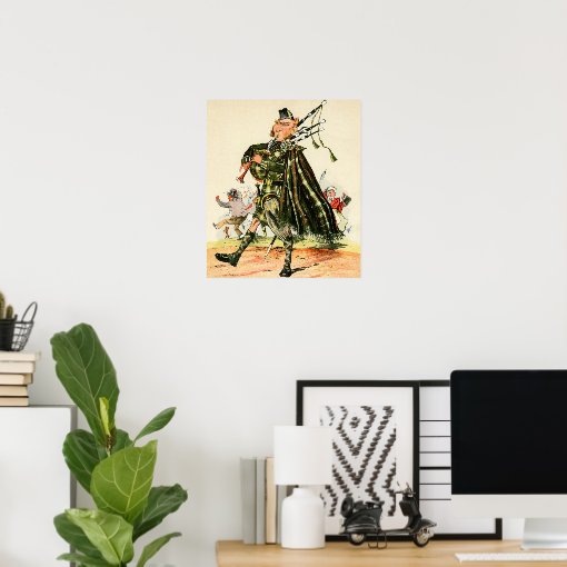 Gordon Highlanders - Piper Poster | Zazzle