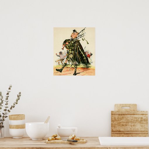 Gordon Highlanders - Piper Poster | Zazzle