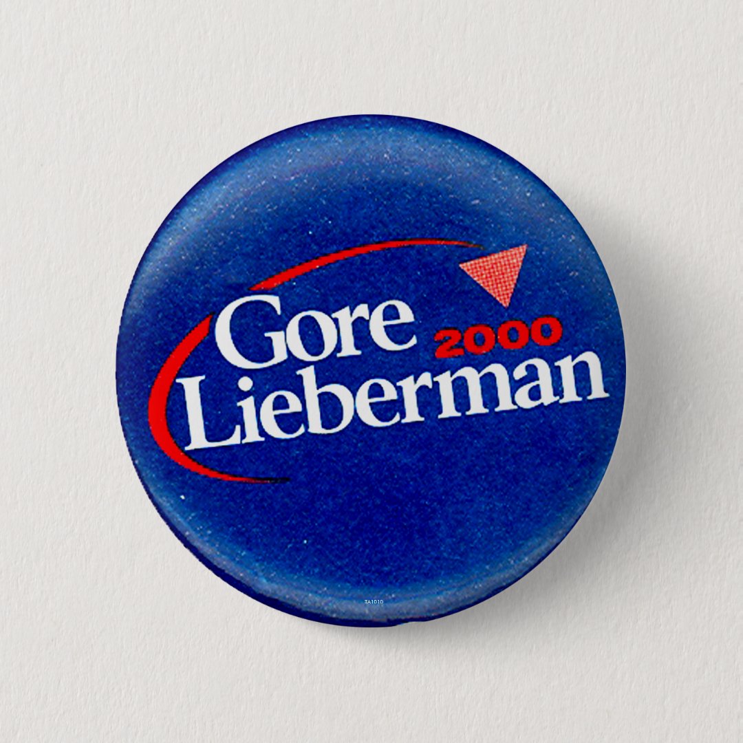 Gore-Lieberman 2000 - Button | Zazzle