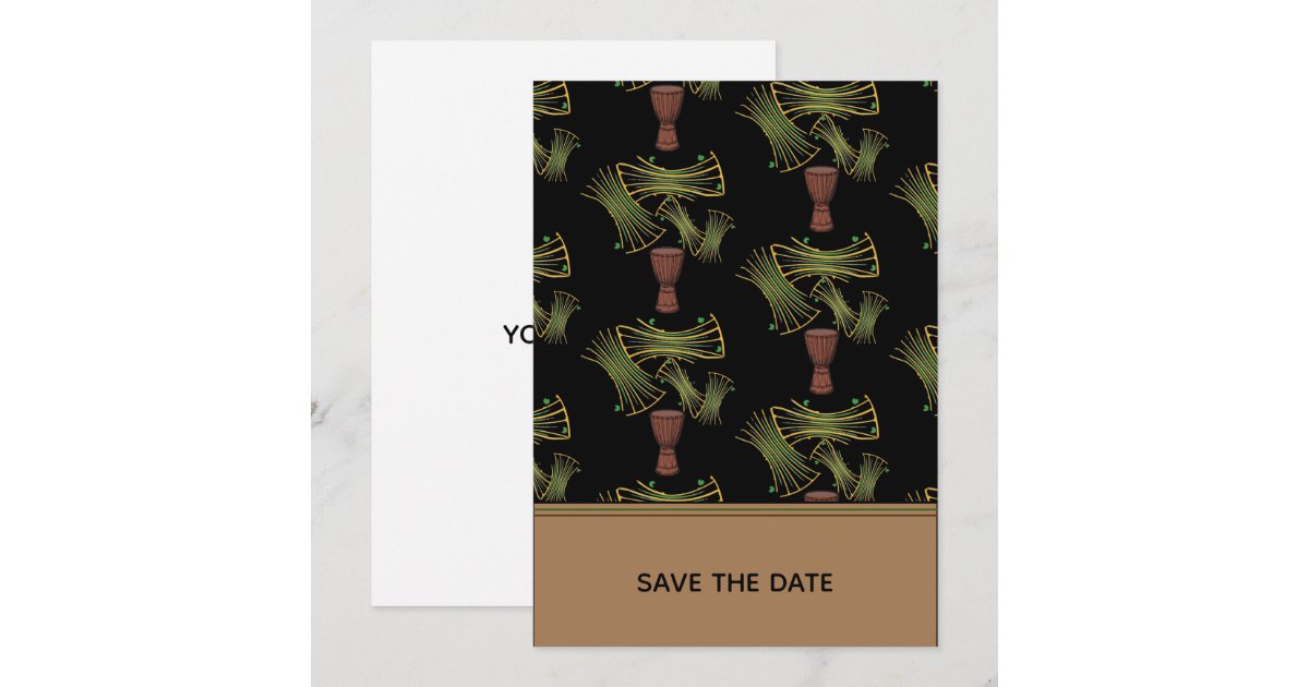 Gorgeous African Print Ankara Fabric Invitation | Zazzle