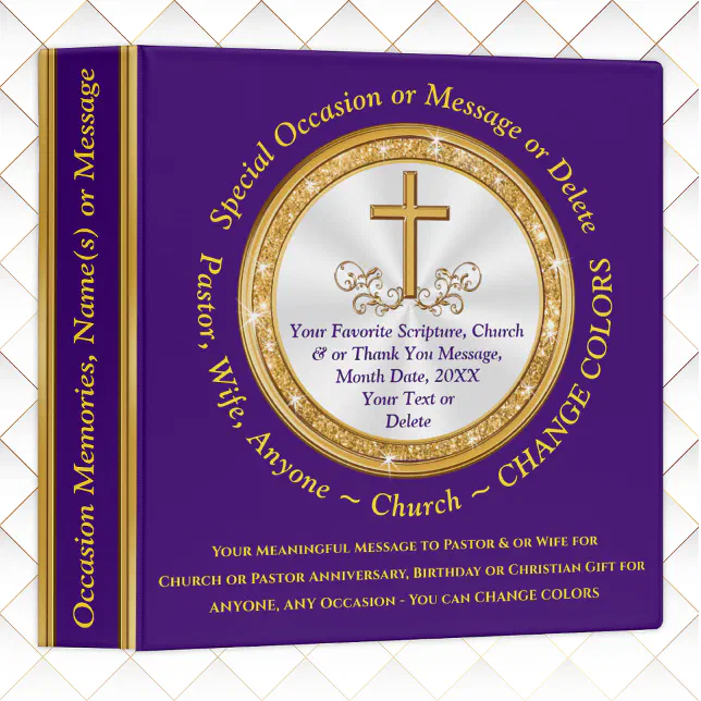 Gorgeous, Christian Photo Album, Personalized 3 Ring Binder | Zazzle