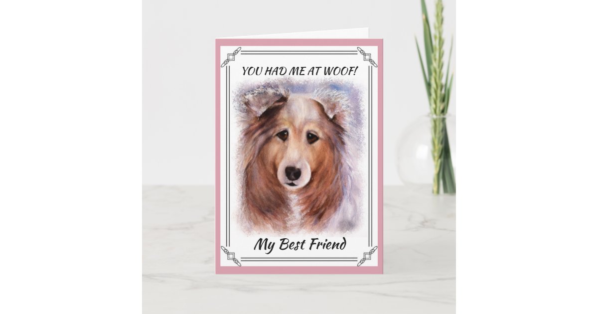 GORGEOUS COLLIE CARD | Zazzle