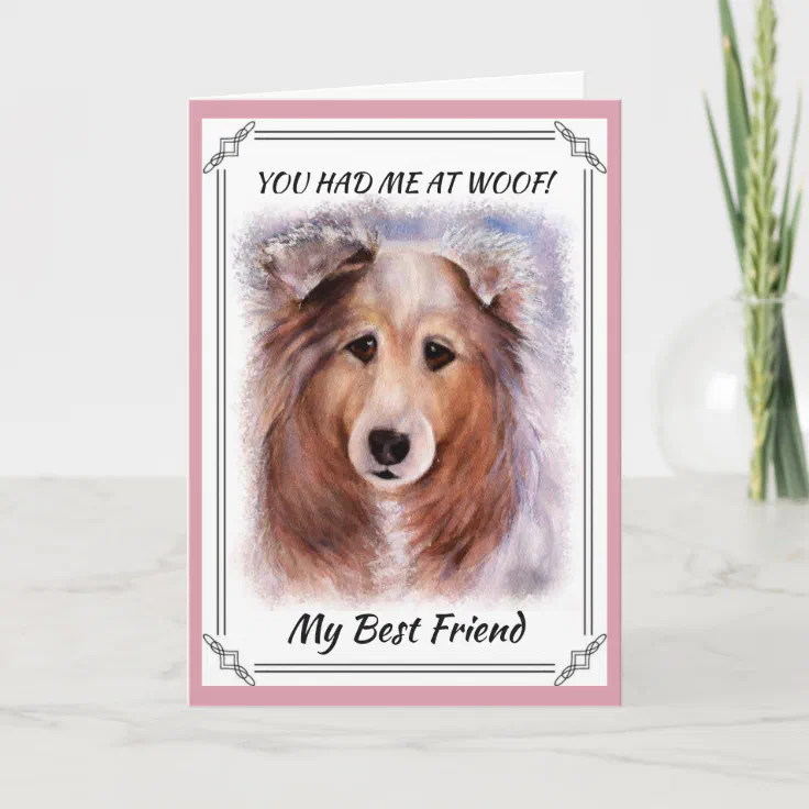 GORGEOUS COLLIE CARD | Zazzle