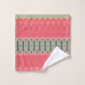 Gorgeous Coral Print Bath Towel Set | Zazzle