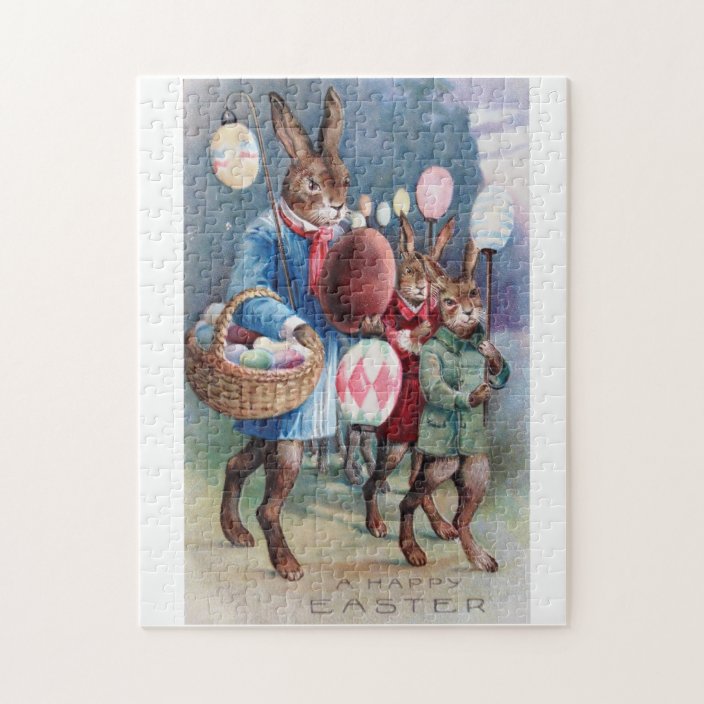 Gorgeous Easter Bunny Parade Puzzle | Zazzle.com